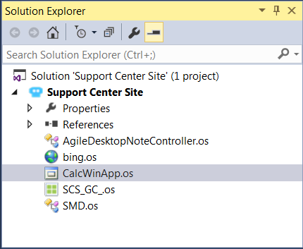 Solution Explorer